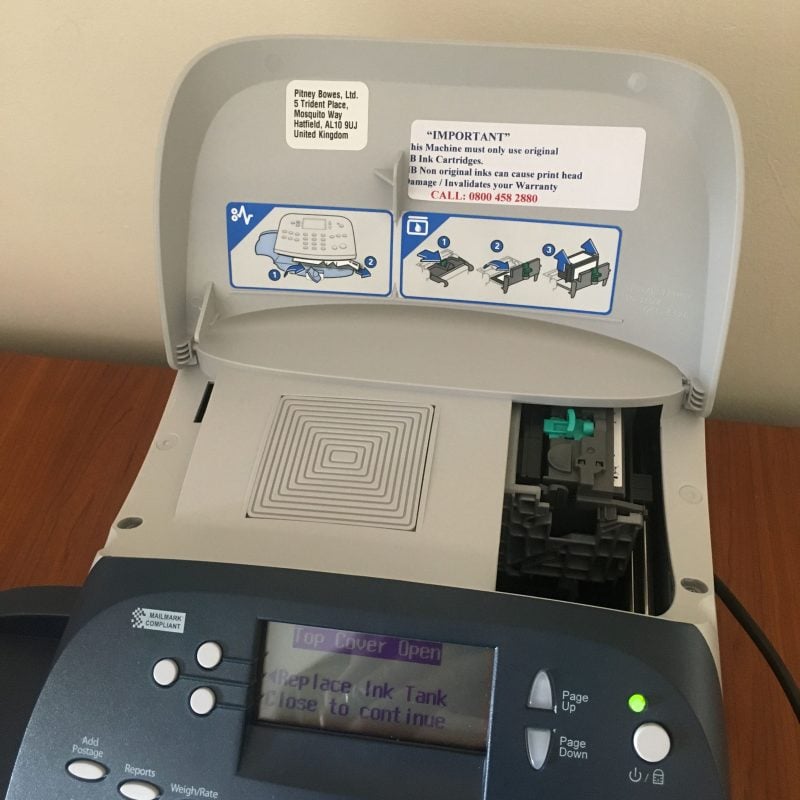 How To Replace The Ink Cartridge In A DM100i-200i Franking Machine